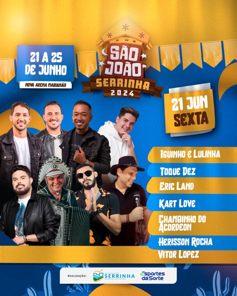 Serrinha anuncia programação do São João 2024; veja grade completa ...